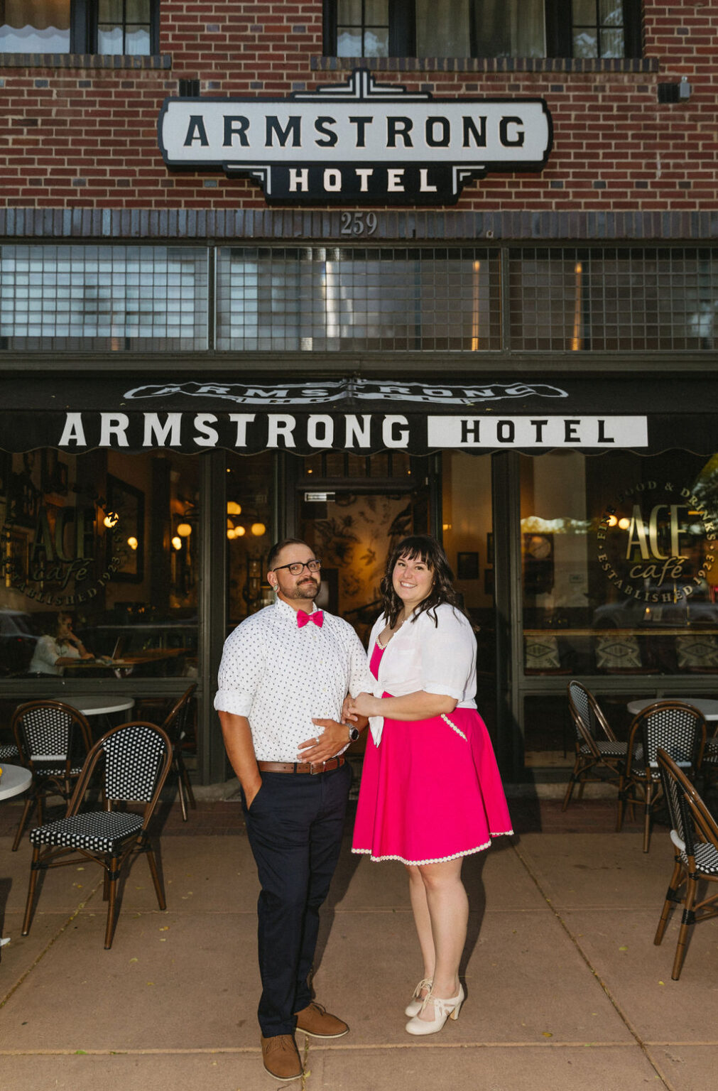 Armstrong Hotel Engagement Photos in Fort Collins, Colorado